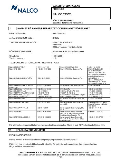 NALCO 77352 - IQ Logistics