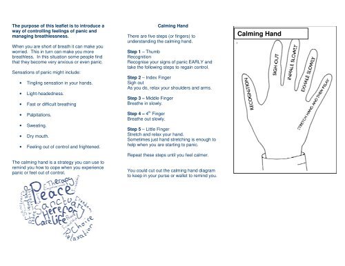 Calming Hand - Phyllis Tuckwell Hospice