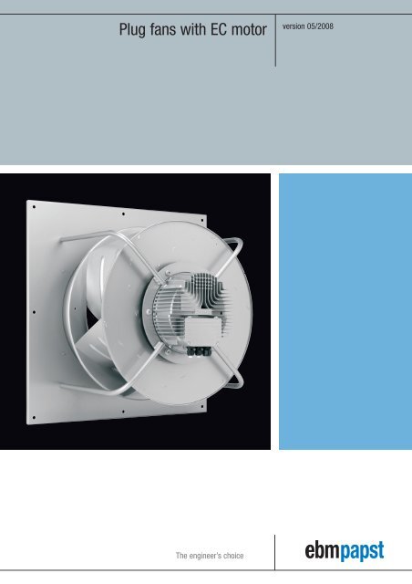 Plug fans with EC motor version 05/2008