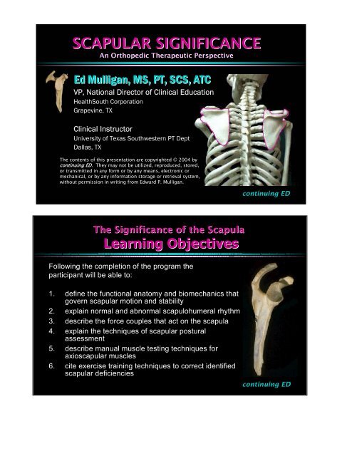 scapularsignificancehandout