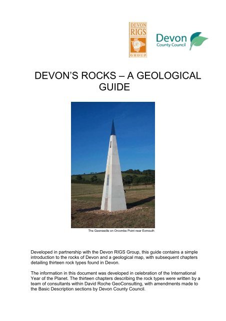 DEVON'S ROCKS – A GEOLOGICAL GUIDE - Devon County Council