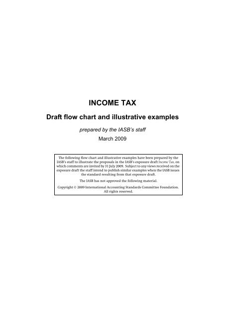 INCOME TAX Draft flow chart and illustrative examples