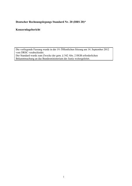 (DRS 20)* Konzernlagebericht - DRSC