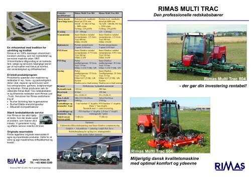 Rimas Multi Trac 504 Brochure