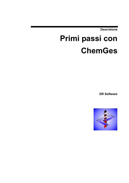 Primi passi con ChemGes - DR-Software