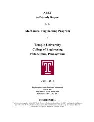 Temple Engineering - College of Engineering - Temple University
