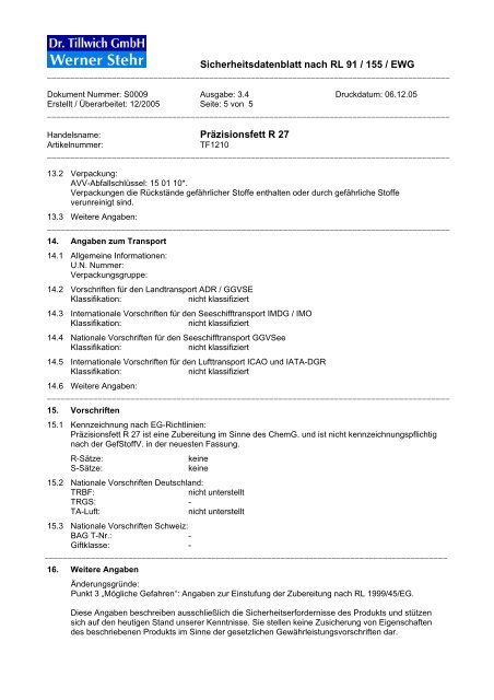 Mankiewicz Sicherheitsdatenblatt – YJBTDF