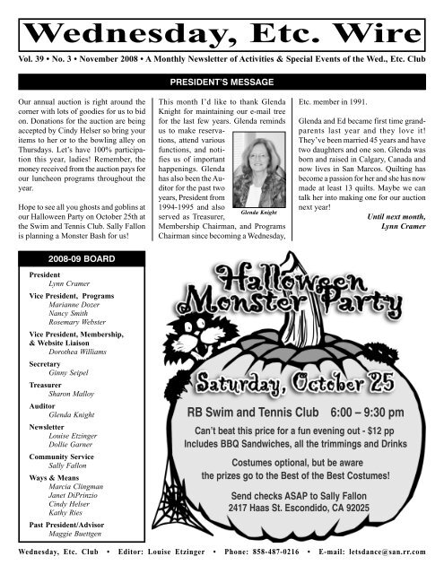 Wednesday, Etc. Wire