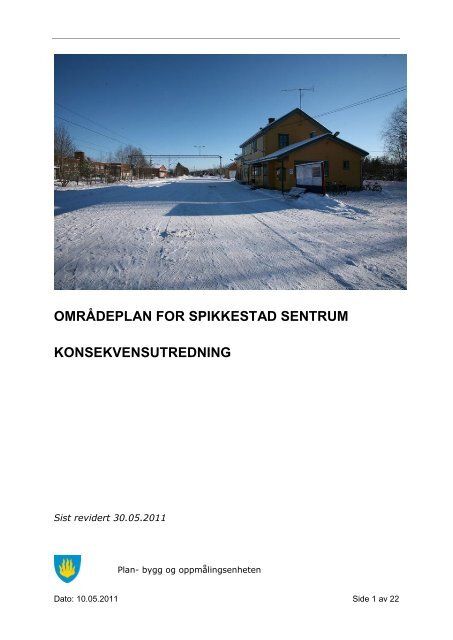 OMRÅDEPLAN FOR SPIKKESTAD SENTRUM ... - Røyken kommune