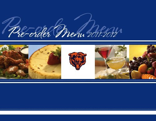 Catering Menu - Soldier Field