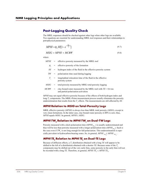 NMR Logging Principles an