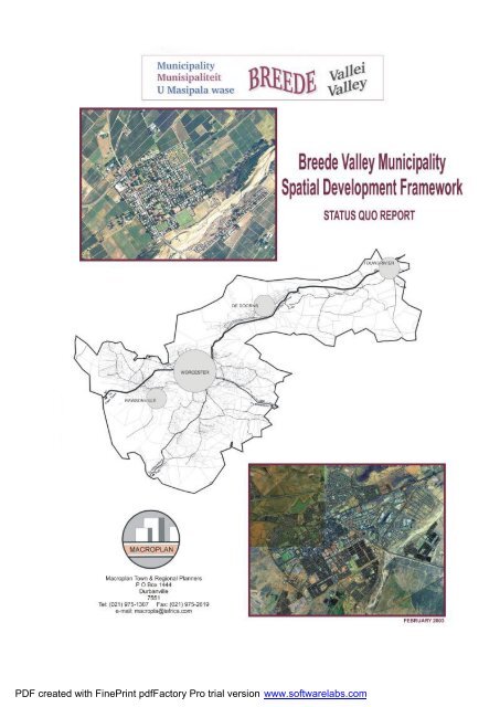 Breede Valley Municipality: Sectors of Employment - De Doorns ...