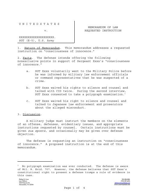 C:\Documents and Settings\Phil\Desktop\caaf.writing ... - Court-Martial
