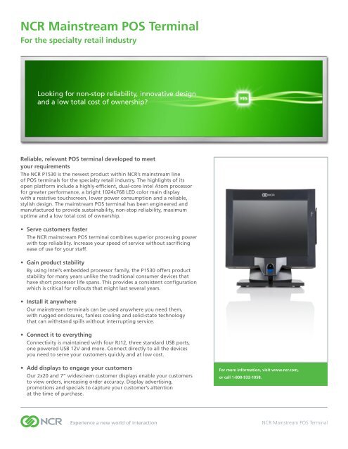 NCR Mainstream POS Terminal