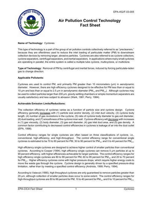 Cyclone Fact Sheet