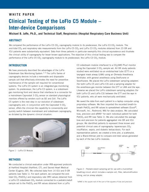 Clinical Testing of the LoFlo C5 Module – Inter-device ... - Respironics