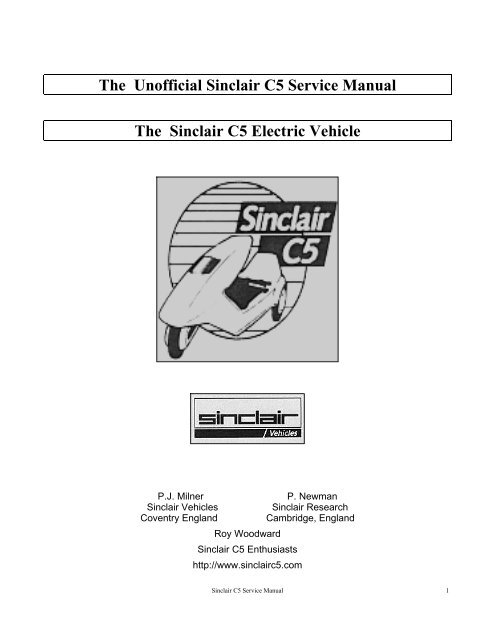 Cycling Sinclair c5 Hazard Waring Kit Sporting Goods