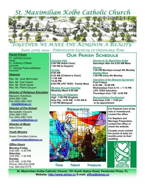 Parish Night out!!! - St. Maximilian Kolbe Catholic Church