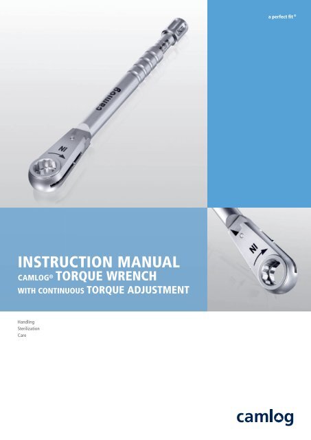 INSTRUCTION MANUAL - Camlog