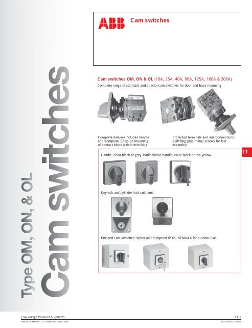 Cam switches - ABB Control