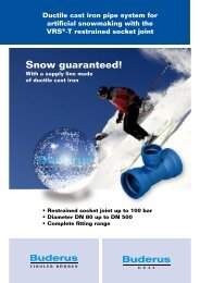 BLS®/VRS®-T restrained joints - Duktus