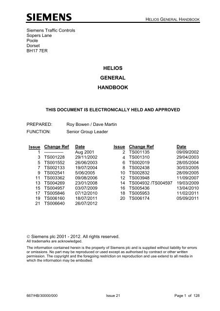 HELIOS GENERAL HANDBOOK - Siemens