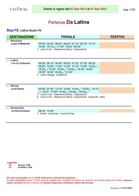 Zenere Vittorio Latina Orari Cotral Giuseppe Verdi – La Forza Del