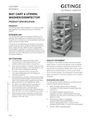 8668 Washer-Disinfector - Getinge