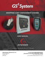 SmartWheel User Manual - Gatekeeper Systems
