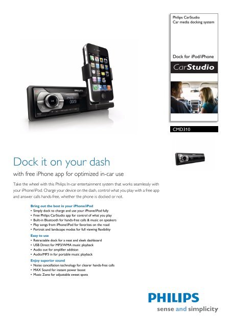 CMD310/05 Philips Car media docking system