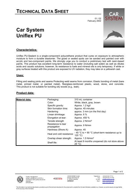 Car System Uniflex PU