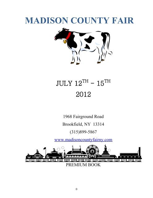 Fair Premium Book - Madison County Fair