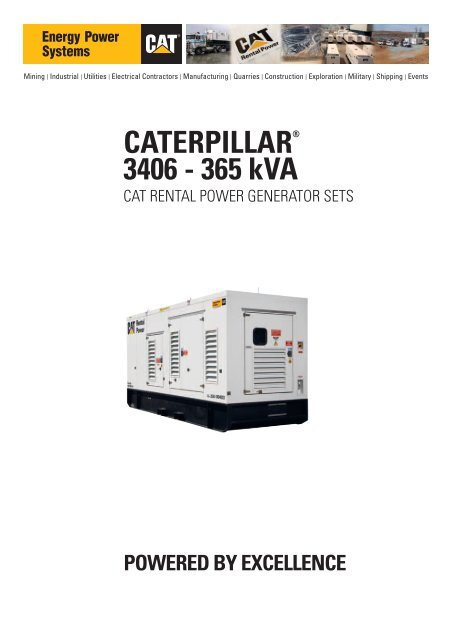 CATERPILLAR® 3406 - 365 kVA - CAT Rental Power