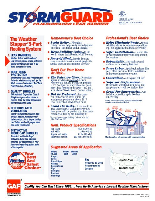 The Weather Stopper ® 5-