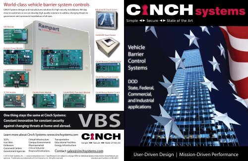 Vehicle Barrier Control Systems - Cinch Systems Inc.