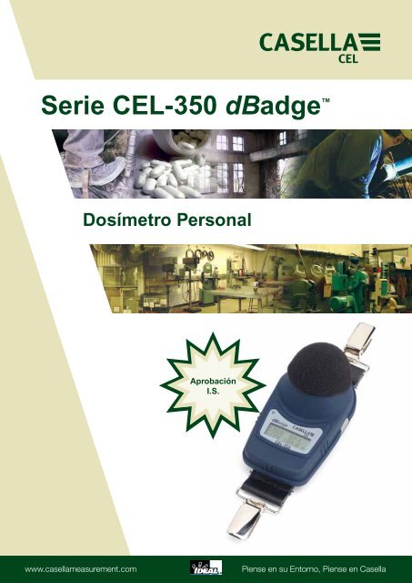 Serie CEL-350 dBadge™ - Casella Measurement