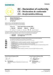 EC - Declaration of conformity CE - Déclaration de conformité EG ...