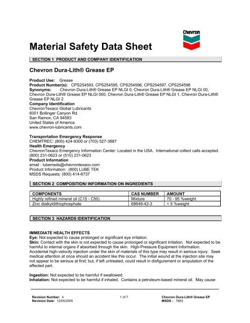 Chevron Dura-Lith® Grease EP - QC Lubricants!