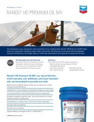 Clarity® Synthetic Hydraulic Oil AW - Chevron Lubricants