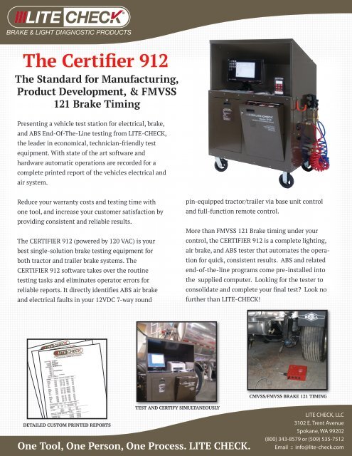 The Certifier 912 - Lite-Check