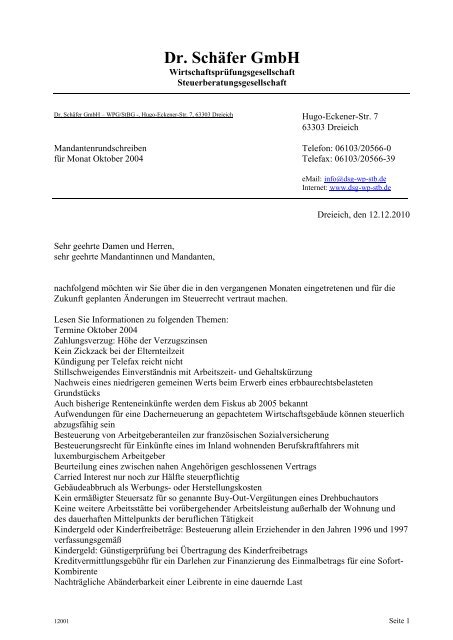 Max Mustermann - Dr. Schäfer GmbH