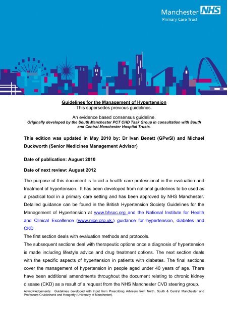 Hypertension Guidelines - NHS Manchester