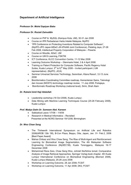 Department of Artificial Intelligence - Faculty of Computer Science ... Department of Artificial Intelligence - Faculty of Computer Science ...