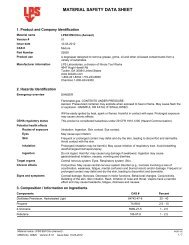 Material Safety Data Sheet (MSDS) And Useful ... - U.S. Army