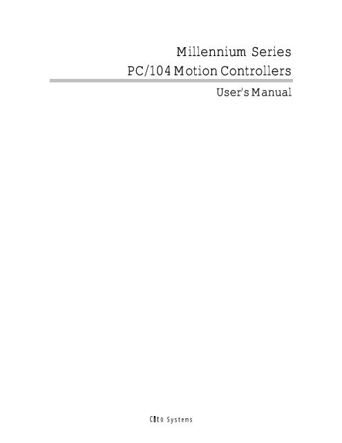 1 PC/104 Board Installation