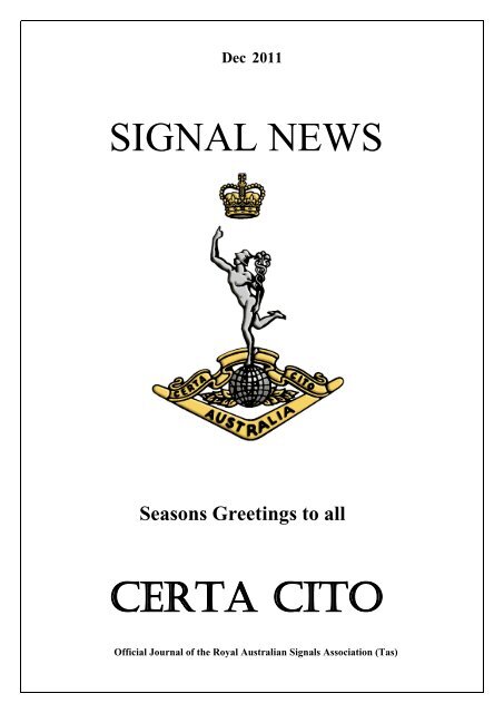 SIGNAL NEWS CERTA CITO - RASIGs Association