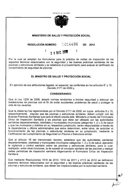 Resoluci%C3%B3n 4498 de 2012 FORMULARIOS DE INSPECCION