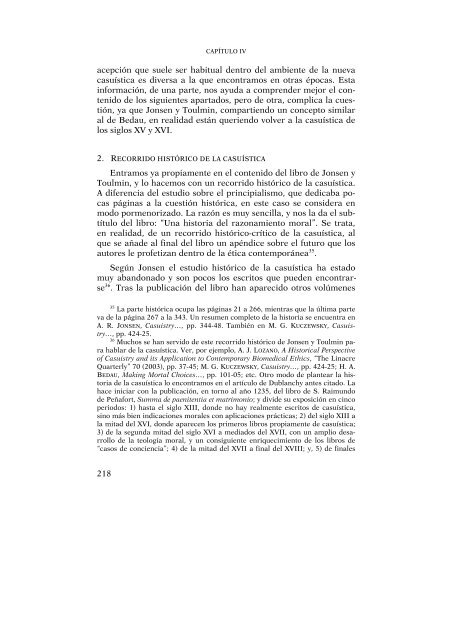 LA CASUÍSTICA EN BIOÉTI