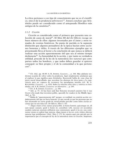 LA CASUÍSTICA EN BIOÉTI