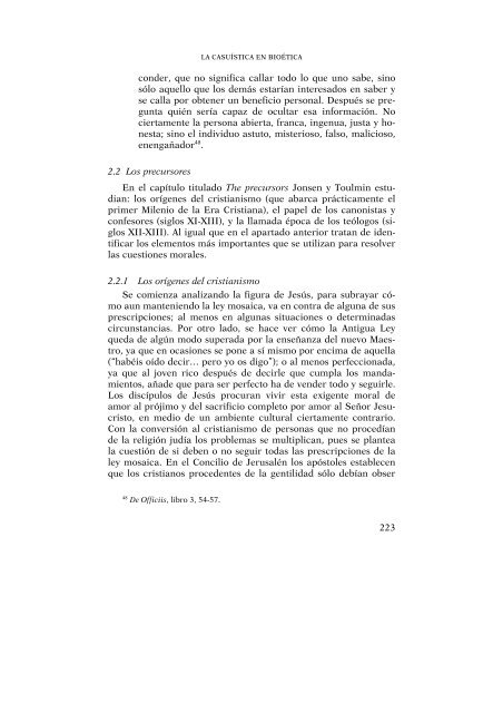 LA CASUÍSTICA EN BIOÉTI